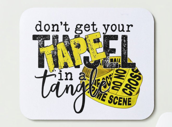 Crime Scene Themed Mouse Pad, Crime Scene Office Supplies Desk Décor ...