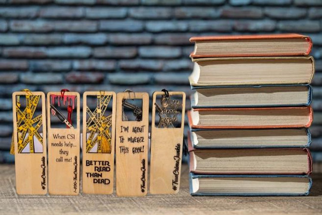 True Crime Themed Bookmarks | CSI Bookmarks | Reading for CSI ...
