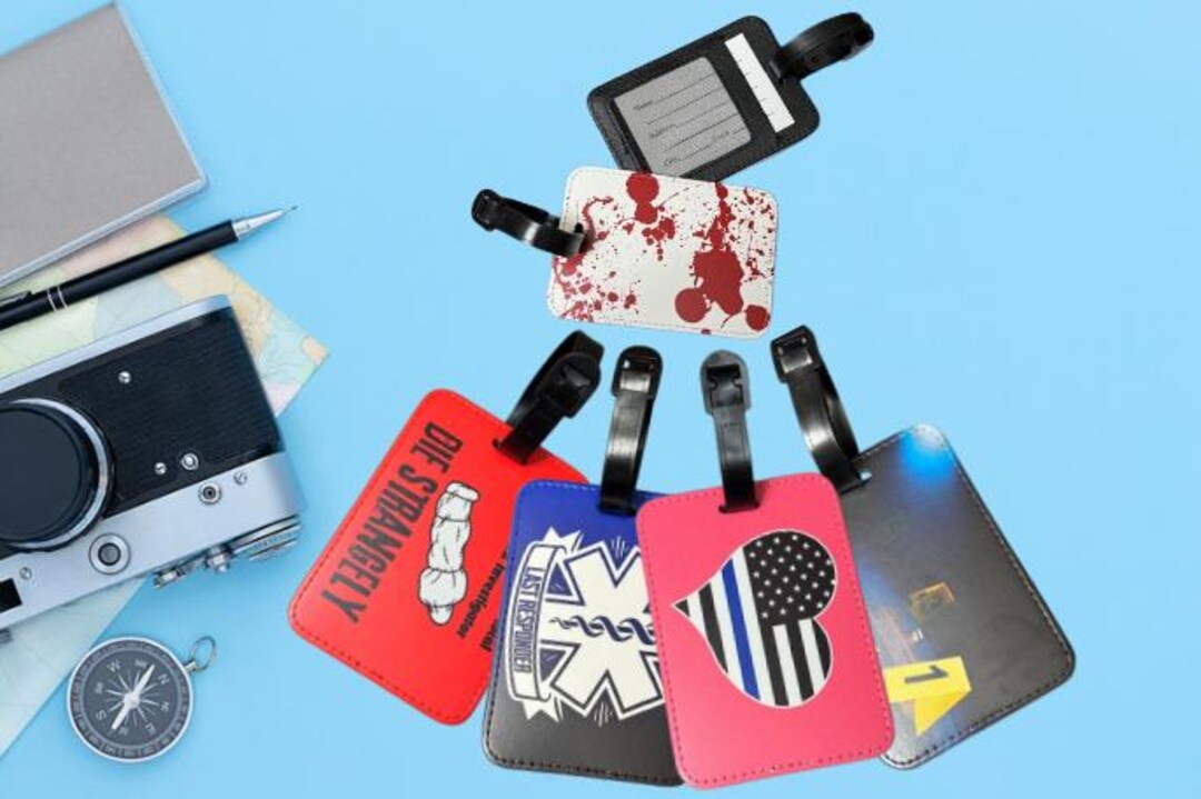 Travel & Luggage Tags | Crime Scene Luggage Tags | True Crime Travel ...