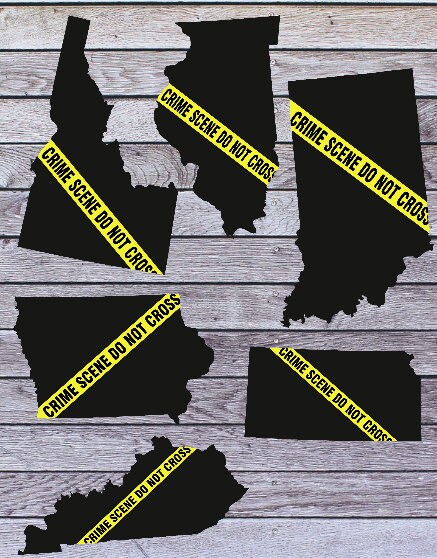 Crime Scene State Auto Decals CSI Auto Decal CSI State Decals Crime ...