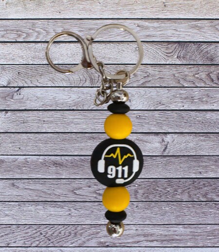 Dispatcher Beaded Keychain Dispatcher Auto Keychain Communications ...