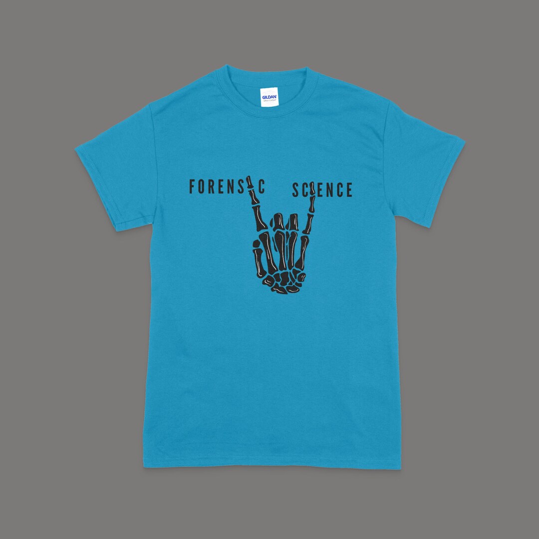 Forensic Science Rock T-shirt | Skeleton Hand Graphic Tee - Etsy