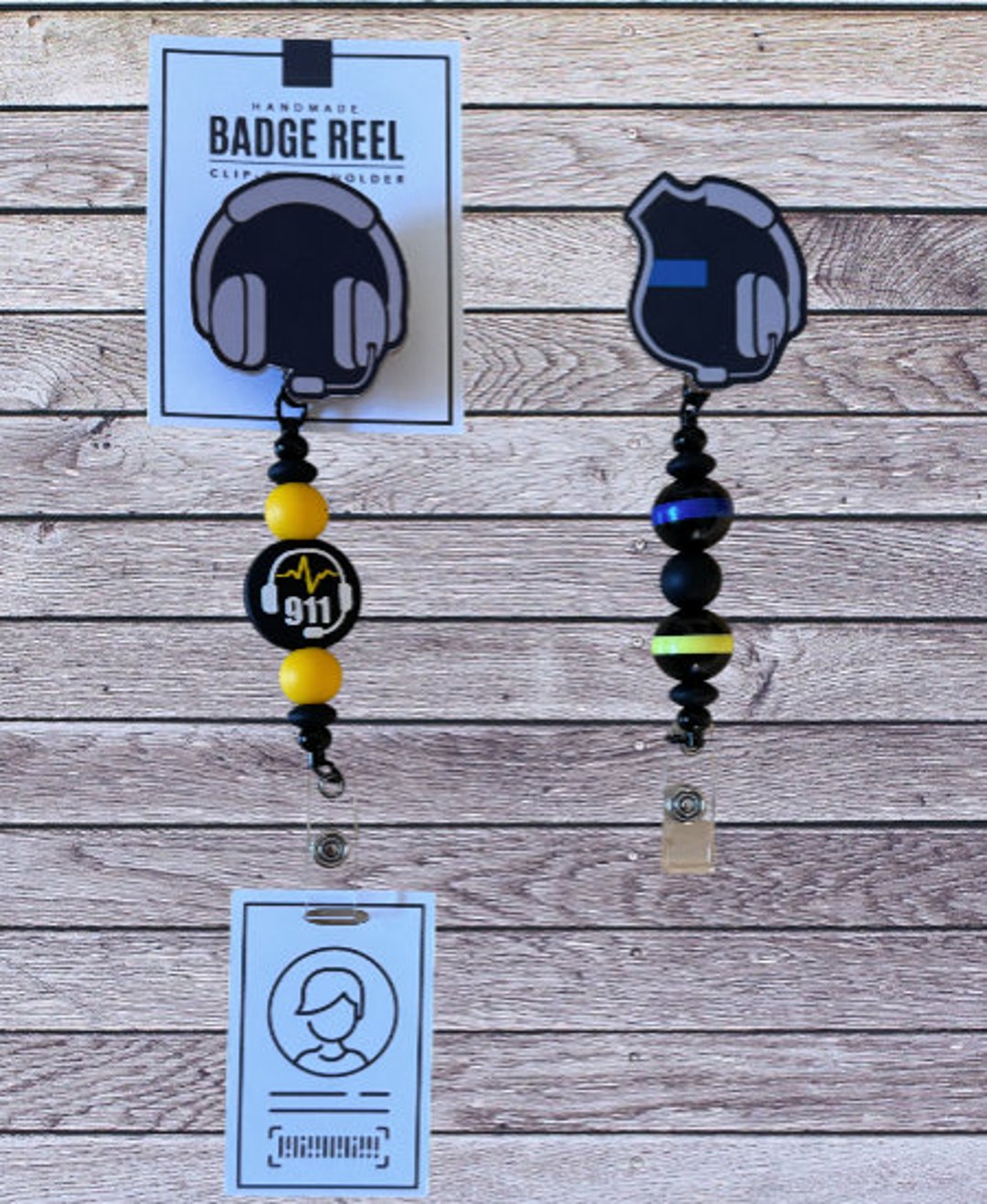911 Dispatcher Badge Reels Badge Reels for Dispatcher Themed Badge ...
