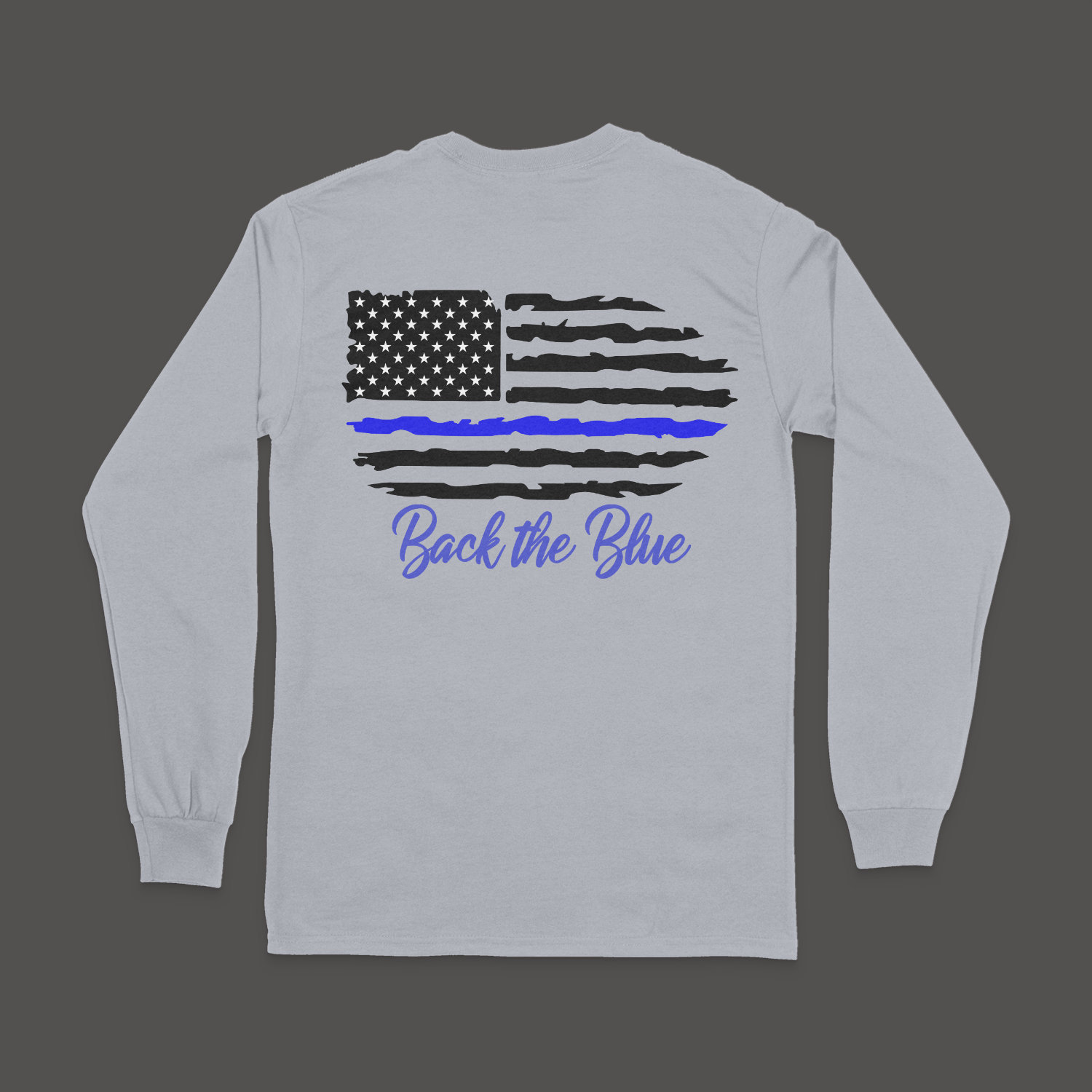 Back the Blue Custom Name & Badge Tee Law Enforcement Apparel Police ...