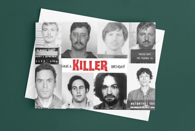 Have a Killer Birthday Greeting Card Funny Birthday Greeting Card Crime ...