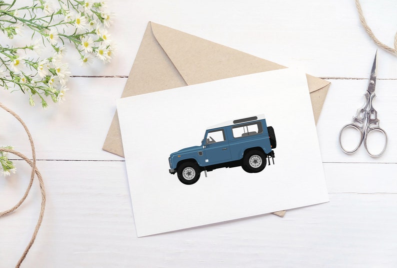 Land Rover Defender, Blue, Marine Blue Land Rover, Minimalist Print ...
