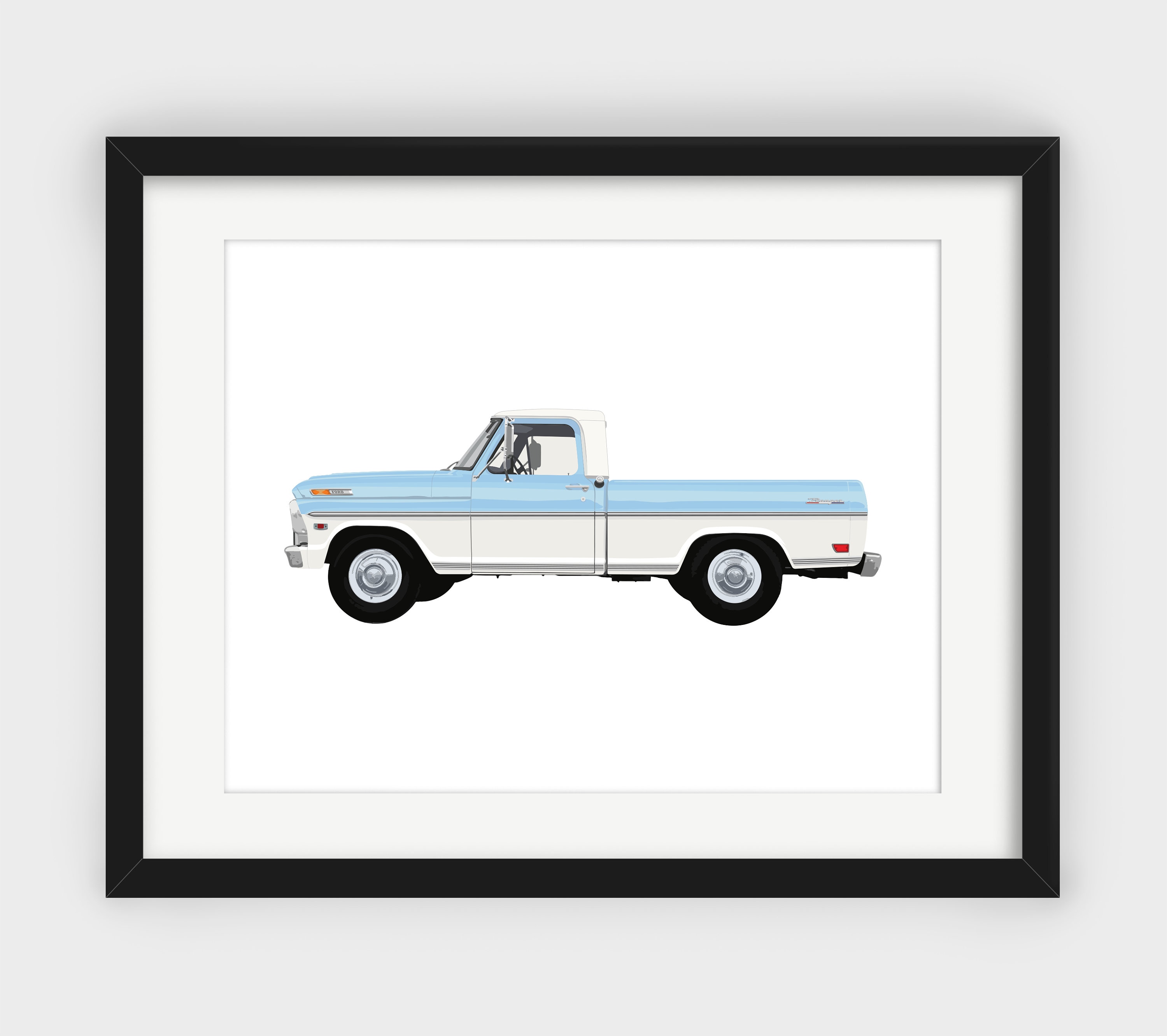 Camionetas Ford Antiguas De Color Azul