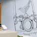 Vintage Camera Wall Decals, Photography Wall Stickers, Photo Camera ...
