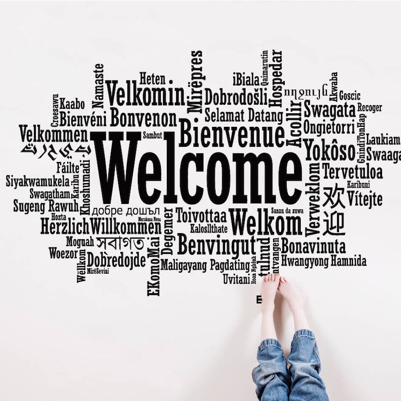 Welcome Languages - Etsy