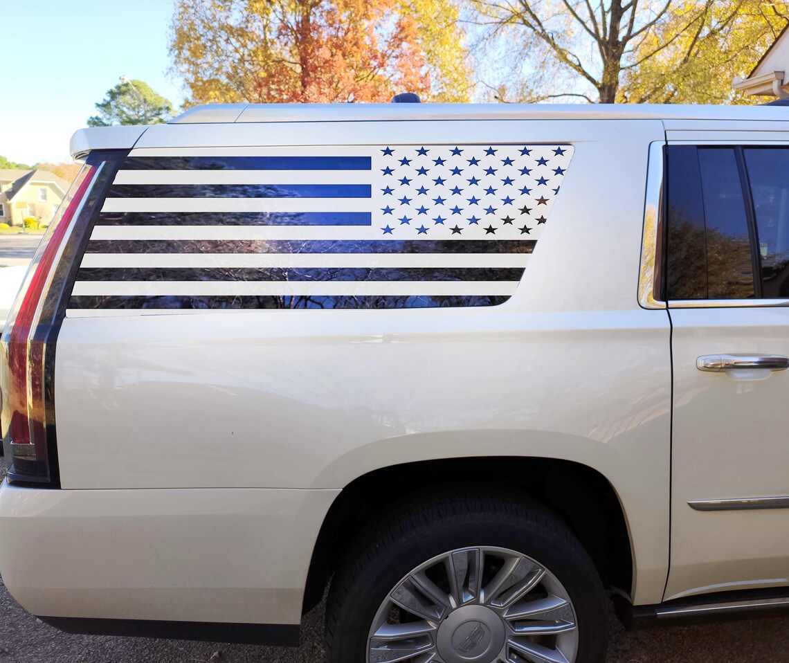 Quarter Window American Flag Car Decal Sticker 2 Piece driver | Etsy