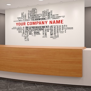 Custom Company Name Vinyl Wall Decal: Motivational Office Decor Se227 ...