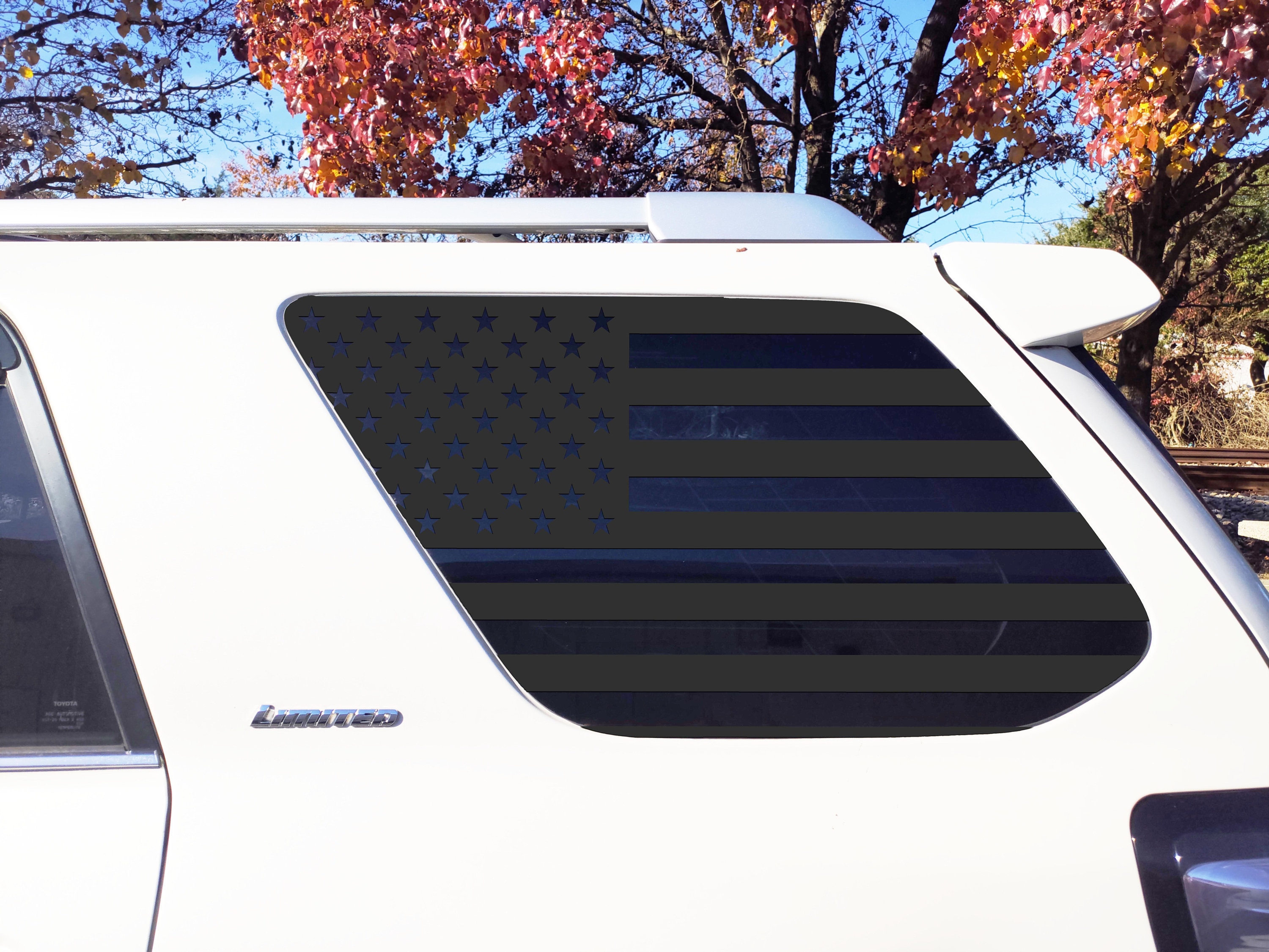 Quarter Window American Flag Car Decal Sticker 2 Piece driver - Etsy
