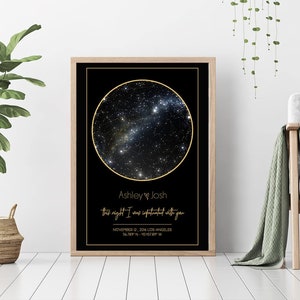 Personalized Print Constellation Chart Poster, Custom Star Poster ...