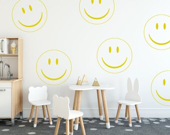 Face Wall Decals - Etsy