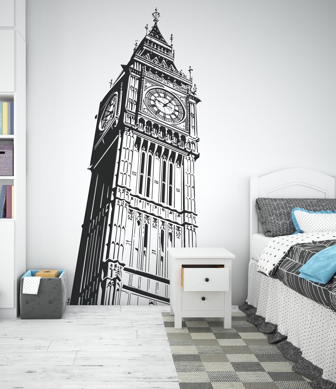 Big Ben London Vinyl Wall Decal - Stickers Home Decor Art, Large Sizes ...
