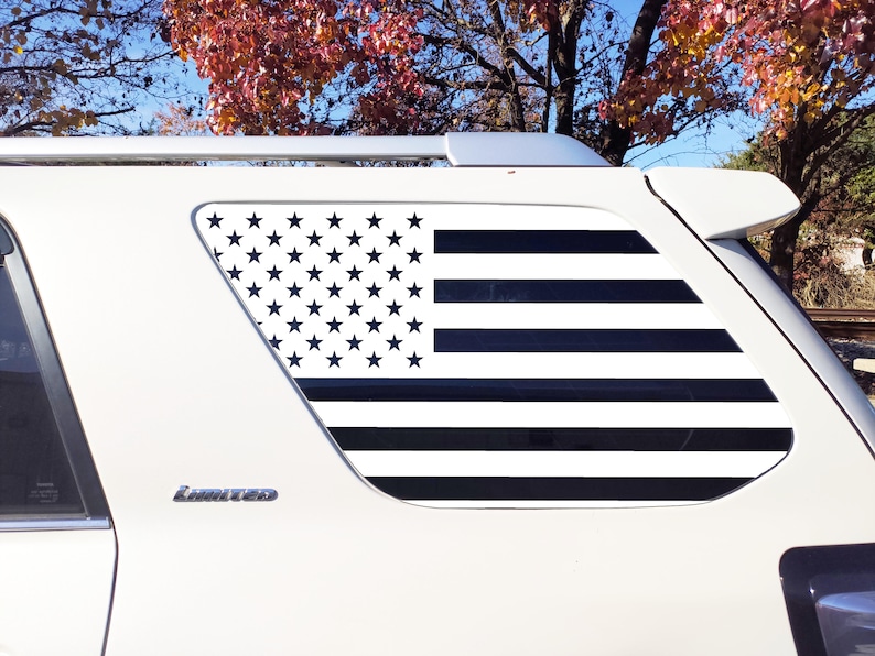 Quarter Window American Flag Car Decal Sticker 2 Piece driver | Etsy