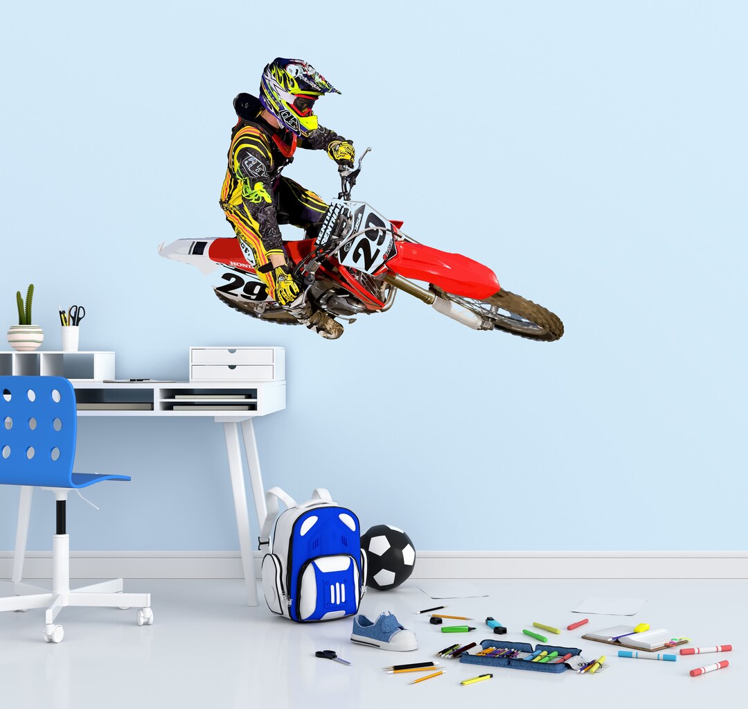 Dirt Bike Decals - Bike Wall Sticker, Motocross Wall Decal, Dirt Bike ...