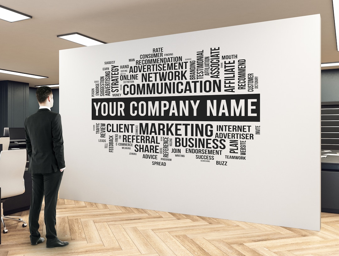 Big Customizable Office Wall Decal, Motivational, Inspirational, Custom ...