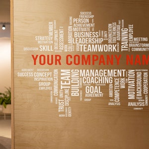 Custom Company Name Vinyl Wall Decal: Motivational Office Decor Se227 ...