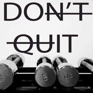 Don't Quit Motivational Wall Decal – Inspiring Decor for Success and ...