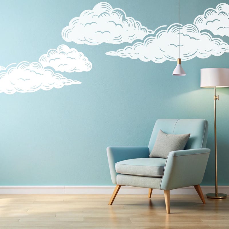 Cloud Wall Decals - Etsy