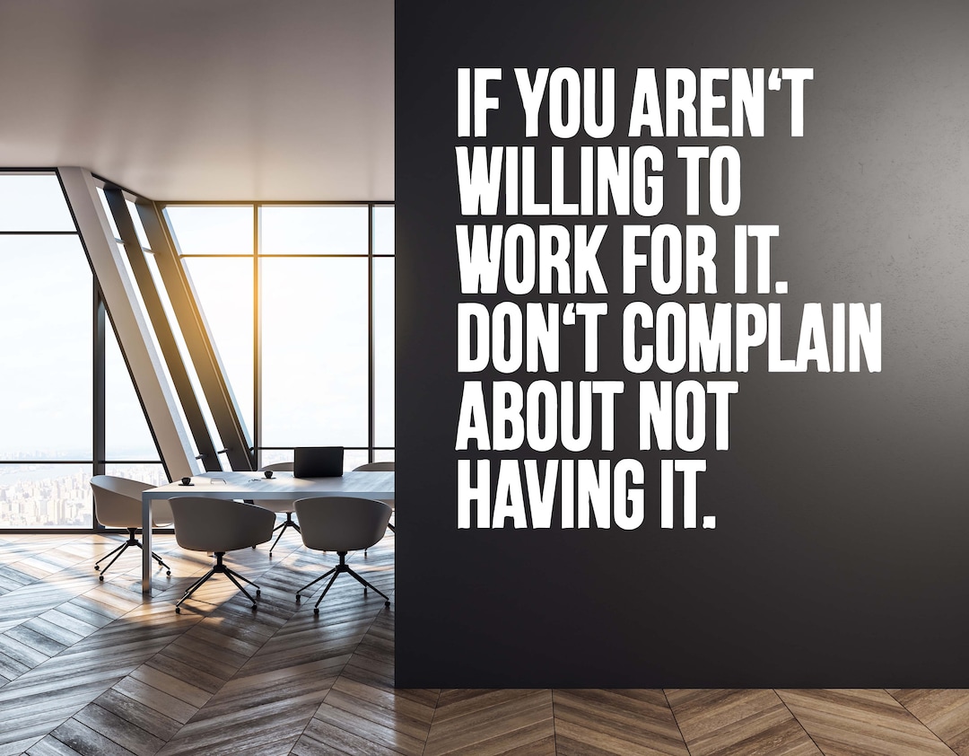 Office Motivational Wall Decals - Work Inspirational Wall Decal ...