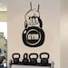 Kettlebell Gym Wall Decals Kettlebell Workout Fitness Wall | Etsy