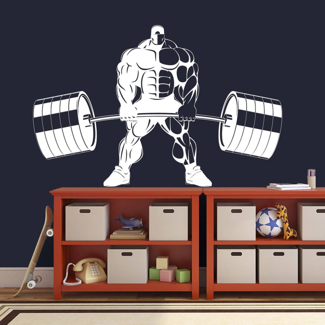 Motivational Wall Decal Gym Training Sticker Bodybuilding - Etsy