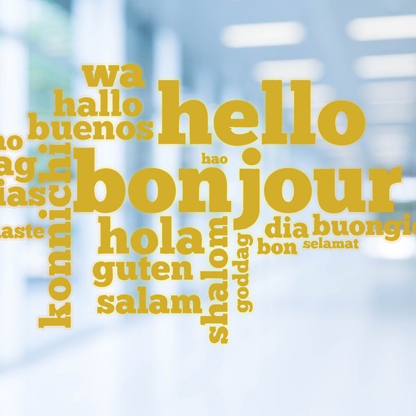 Hello Wall Decal - Etsy