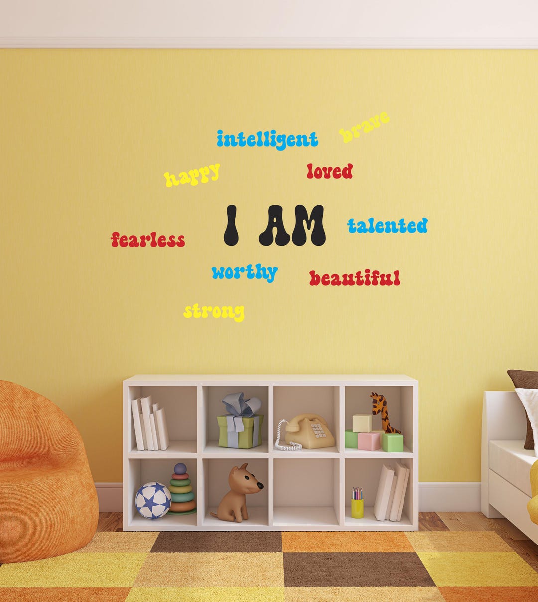 I AM - Inspirational Wall Decor, Positive Affirmation Wall Decals ...
