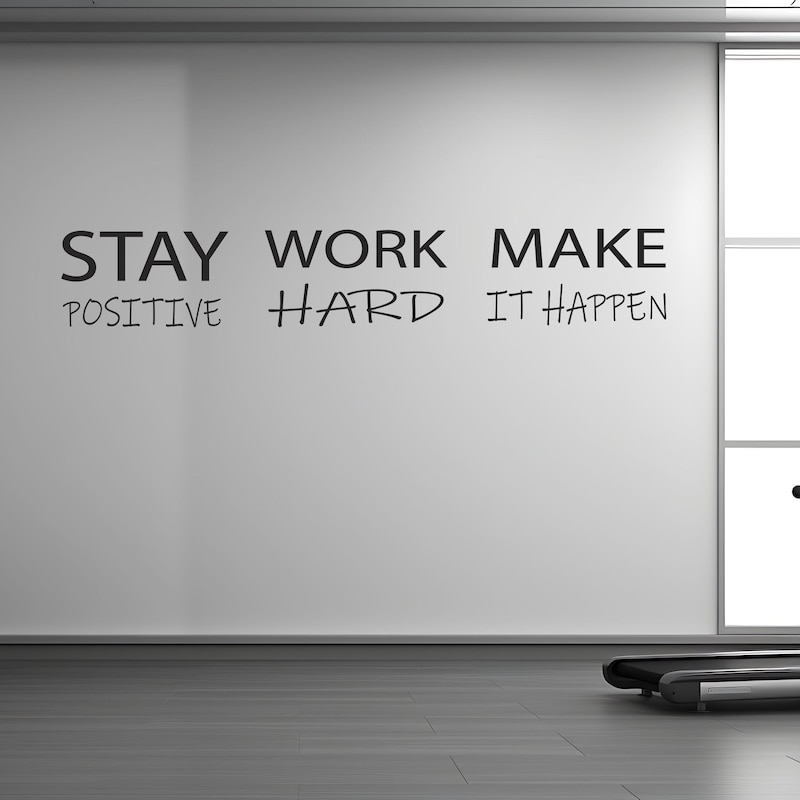 Stay Positive Work Hard Make It Happen - Etsy