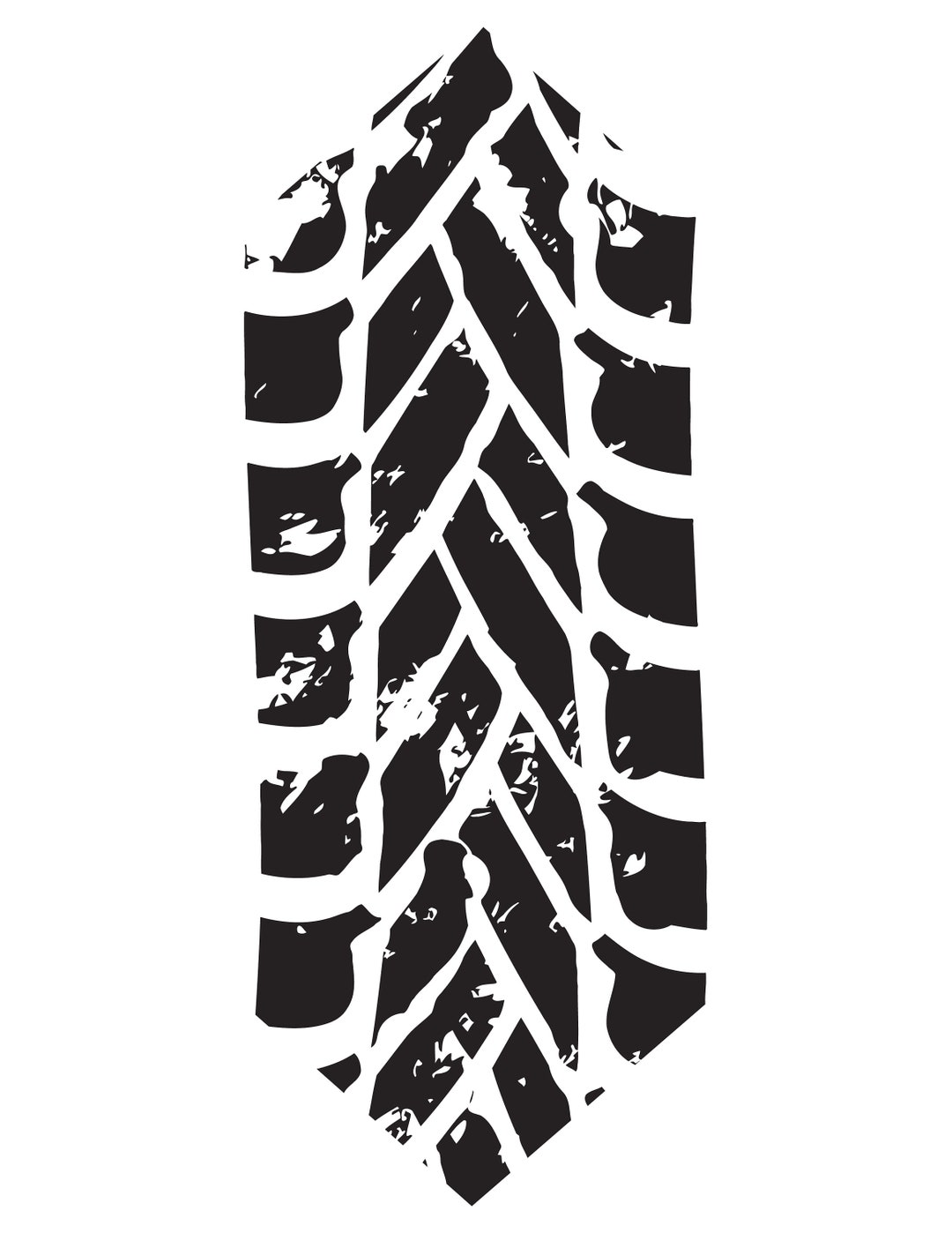 Tire Track Wall Decal: Vinyl Car Enthusiast Decor Se196 - Etsy