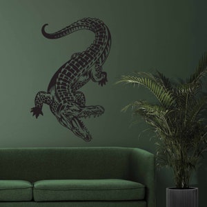 Alligator Wall Decal Crocodile Vinyl Wall Sticker, Kids Room Decal ...