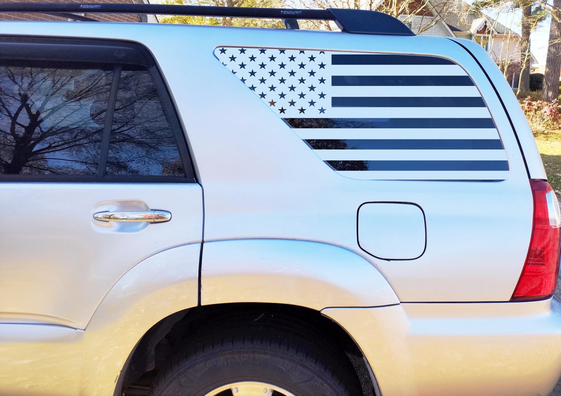 Quarter Window American Flag Car Decal Sticker 2 Piece driver | Etsy