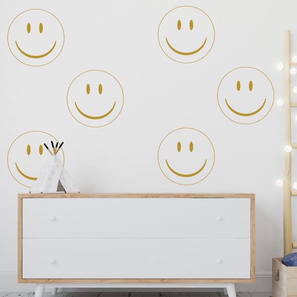 Preppy Smiley Face Stickers - Etsy