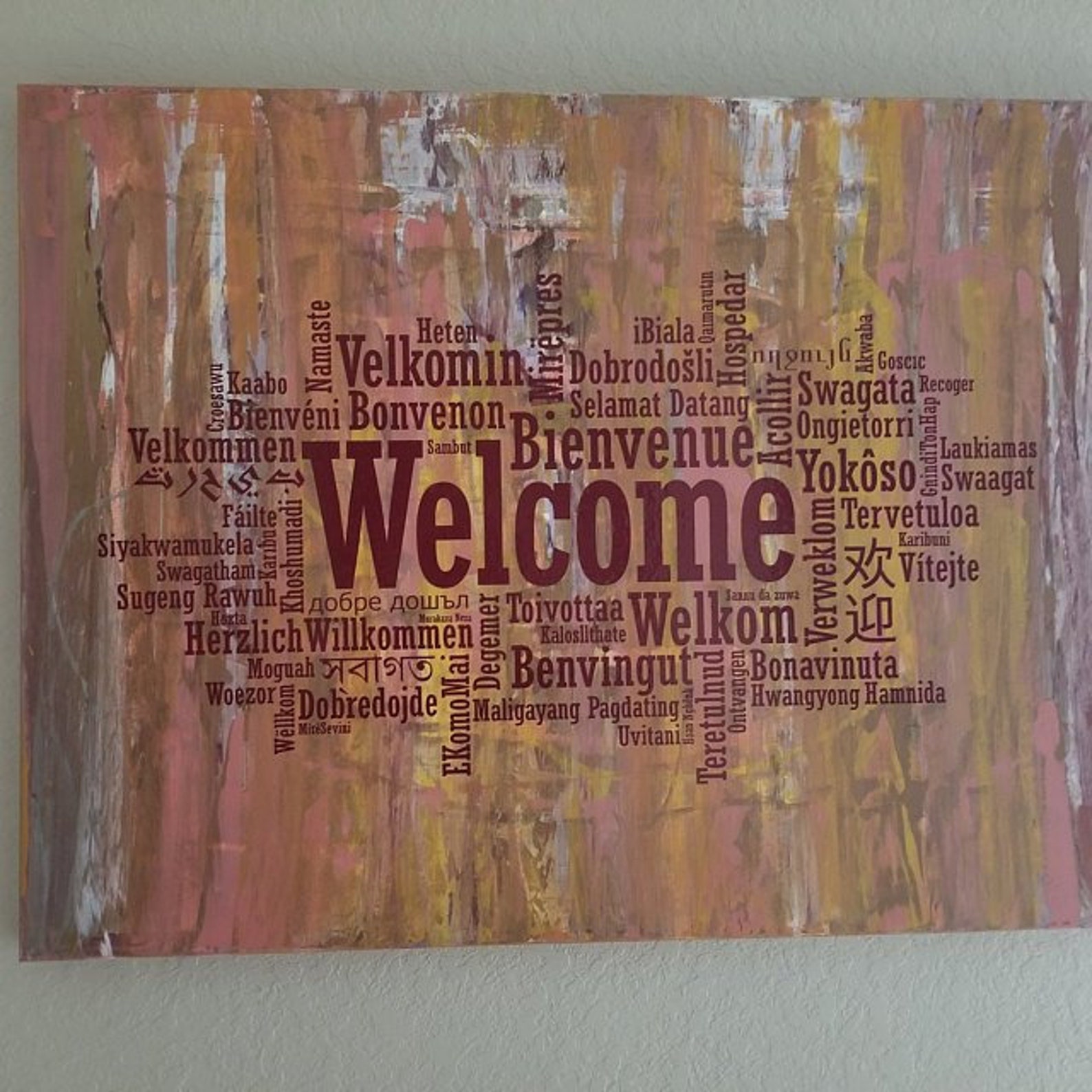 Welcome in Many Languages Wall Decal: International Decor Se142 - Etsy