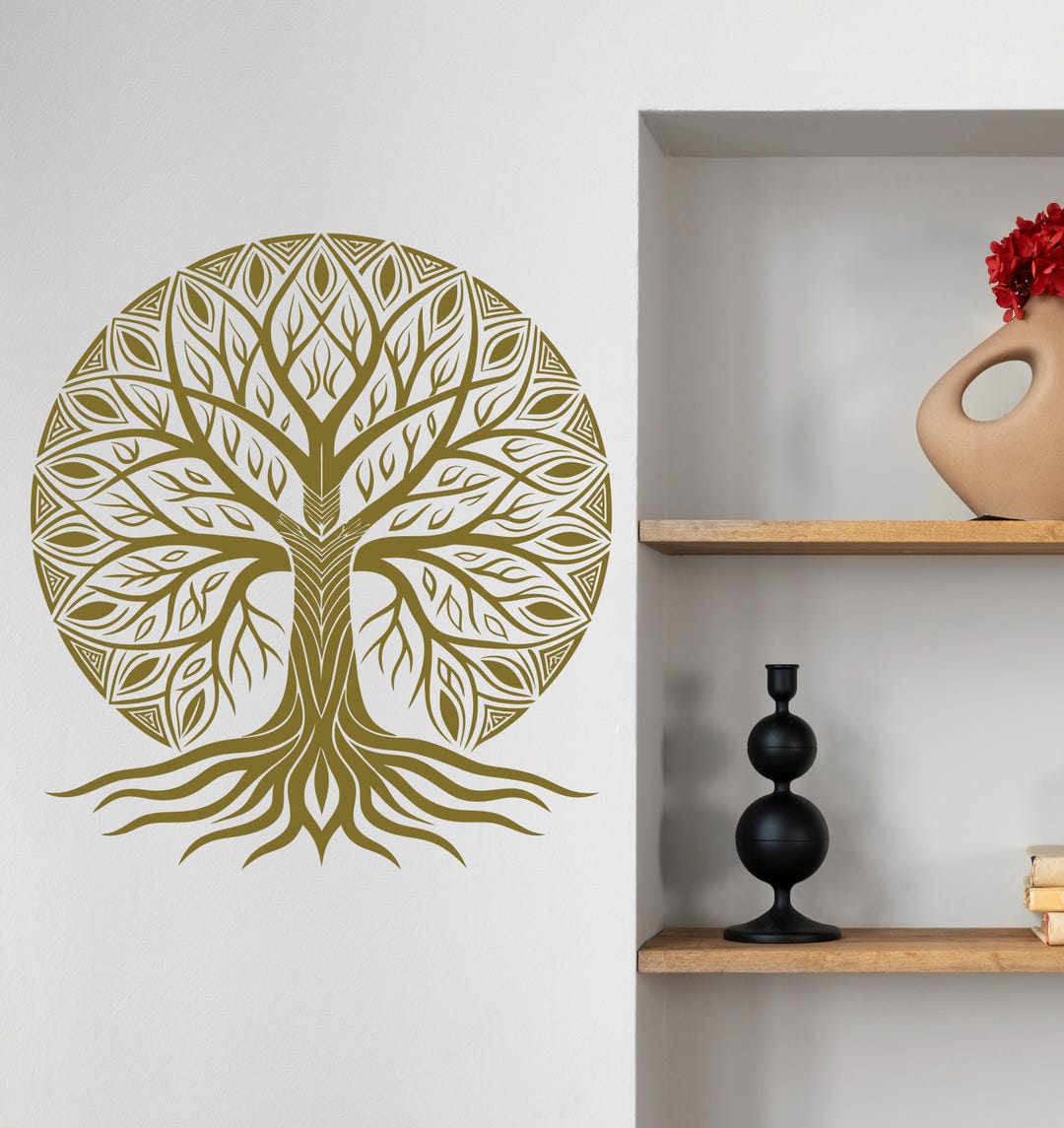 Tree of Life Wall Decal,inspirational Vinyl Stickers for Bedroom, Yoga ...
