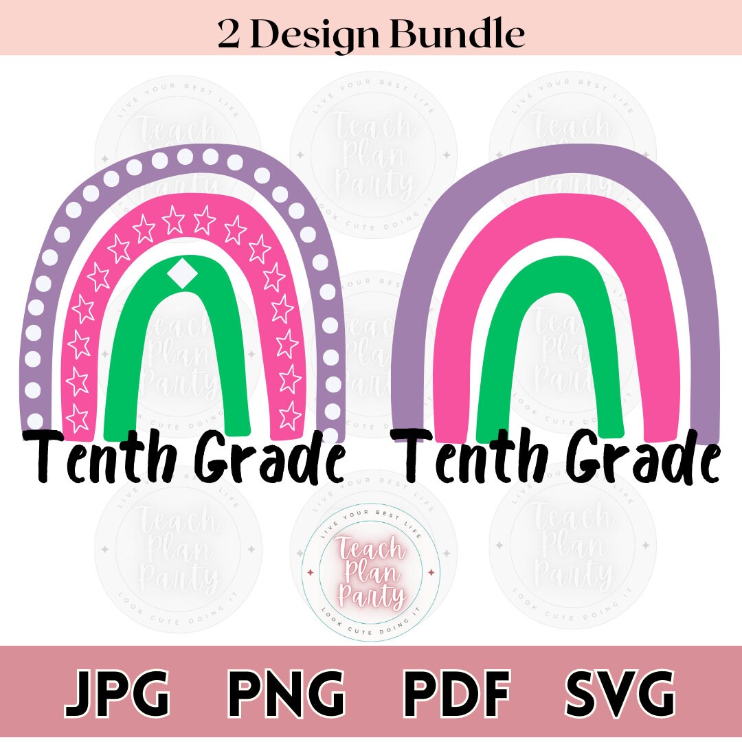 Teacher Appreciation SVG, Tenth Grade, 10th Grade, Education SVG ...