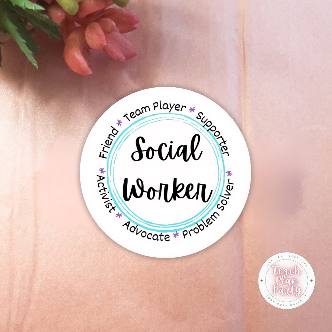 Social Worker Decal, Social Worker Sticker, Education Sticker, Decal ...