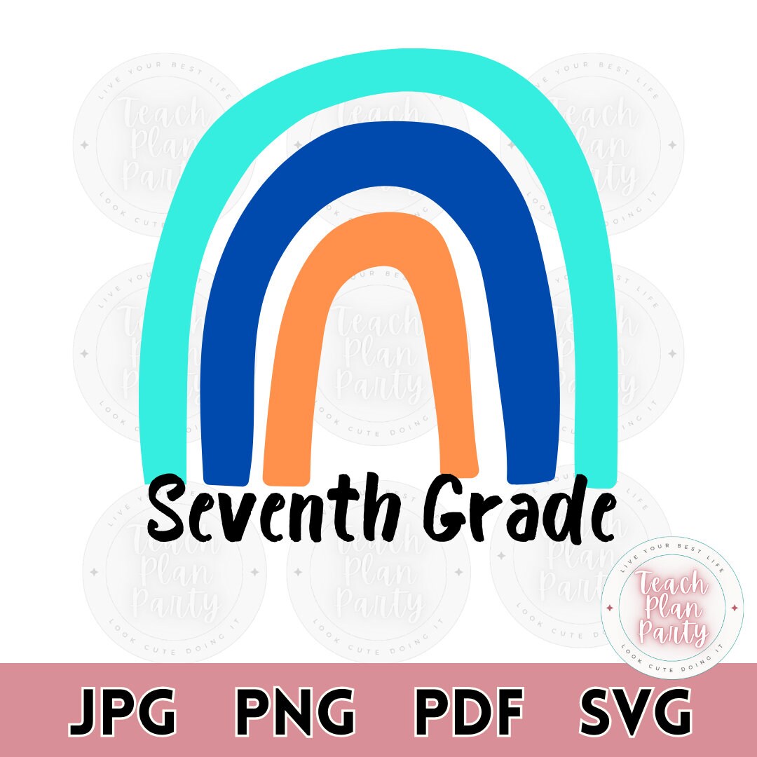 Teacher Appreciation SVG, Seventh Grade, 7th Grade, Education SVG ...