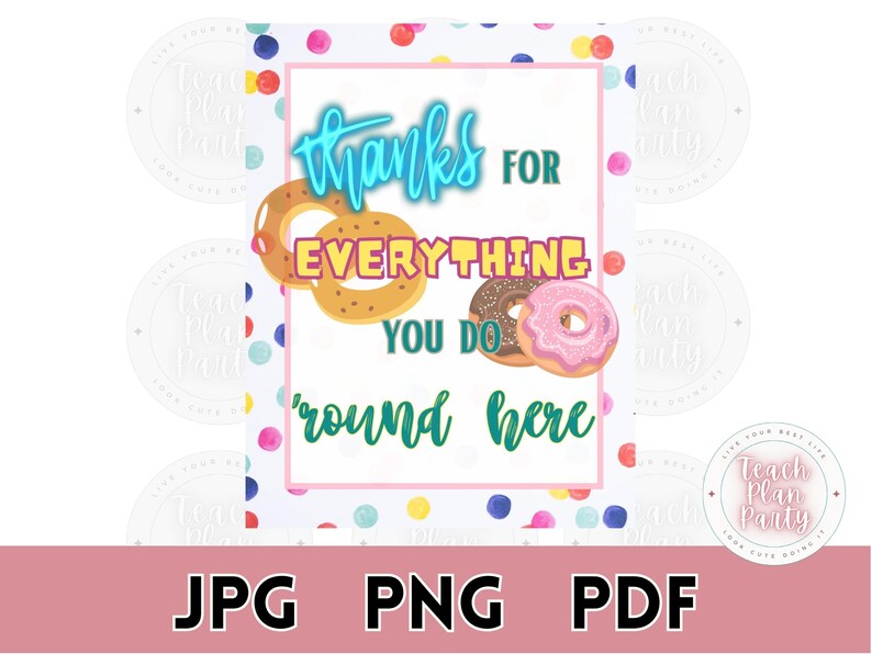 Teacher Appreciation Thanks for Everything You Do Round Here - Etsy