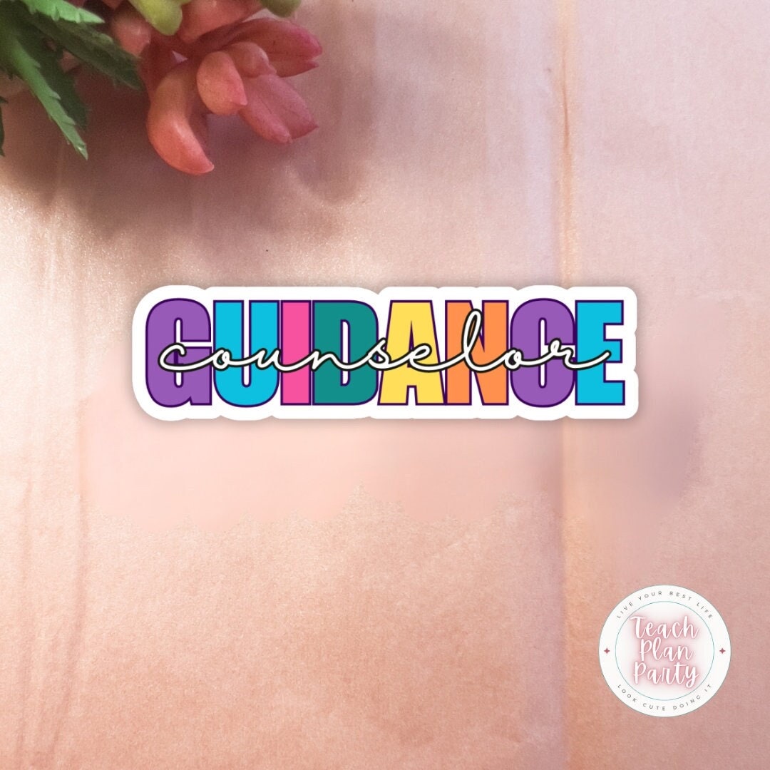 Guidance Counselor Decal, Guidance Counselor Sticker, Decal, Education ...