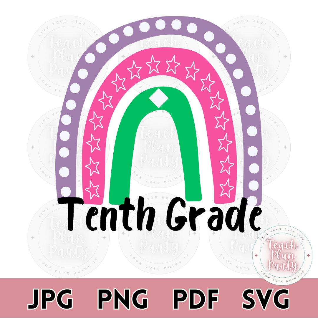 Teacher Appreciation SVG, Tenth Grade, 10th Grade, Education SVG ...
