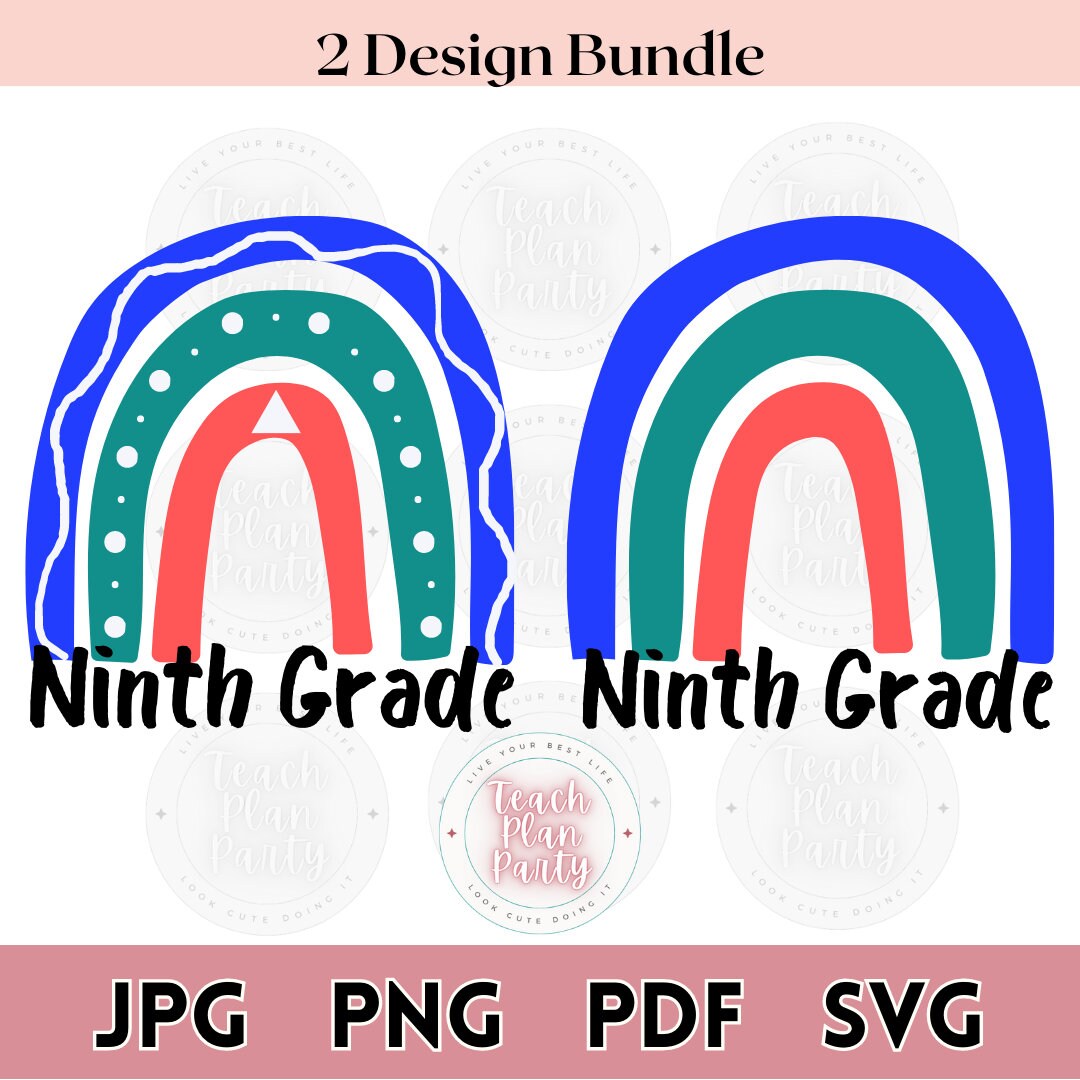 Teacher Appreciation SVG, Ninth Grade, 9th Grade, Education SVG, Cricut ...