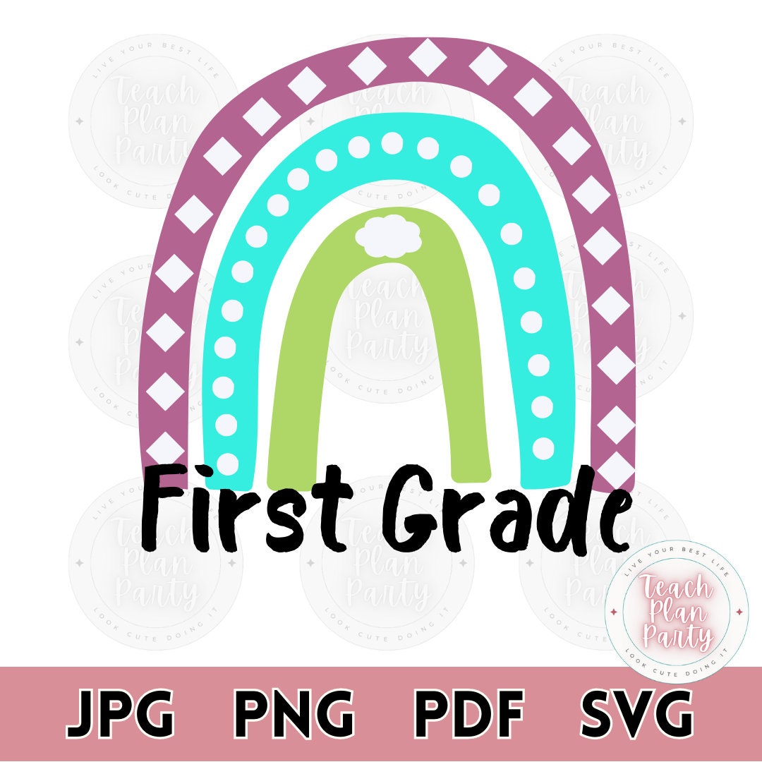Teacher Appreciation SVG, First Grade, 1st Grade, Education SVG ...