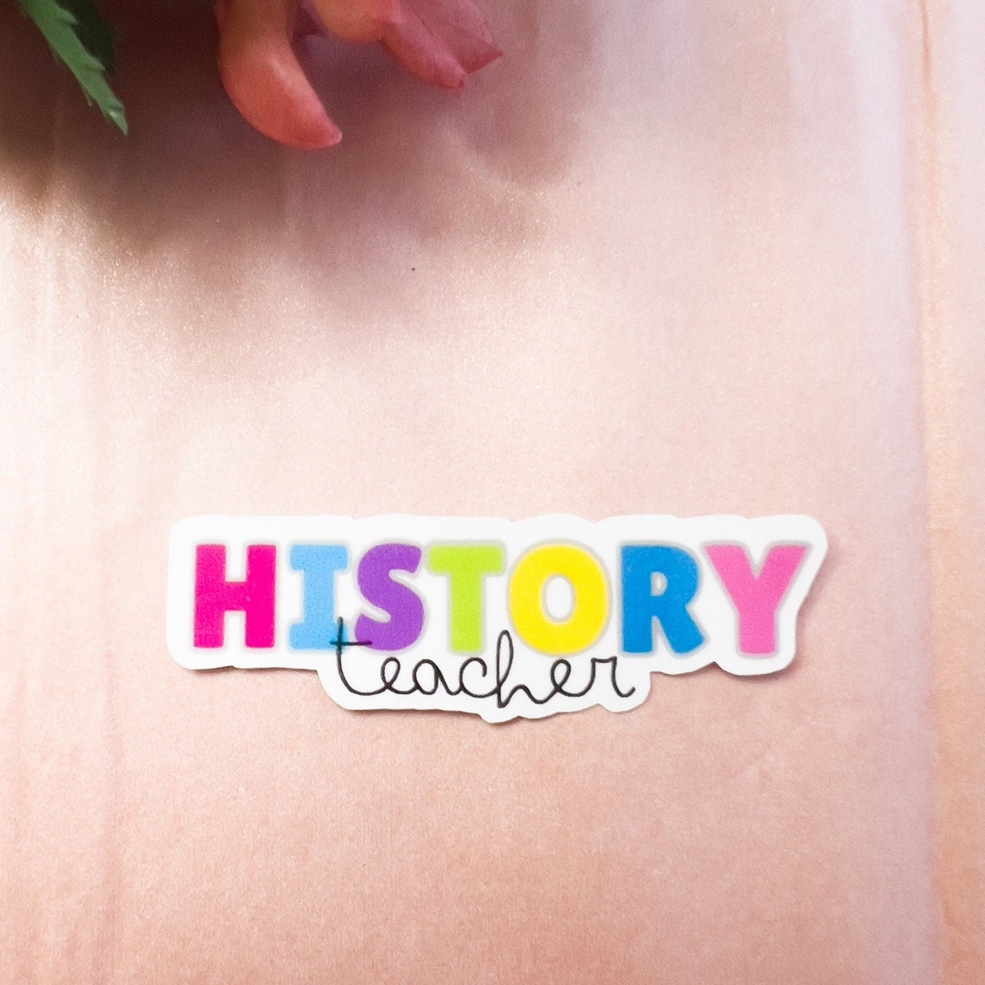 History Teacher Decal, History Teacher Sticker, Education Sticker ...