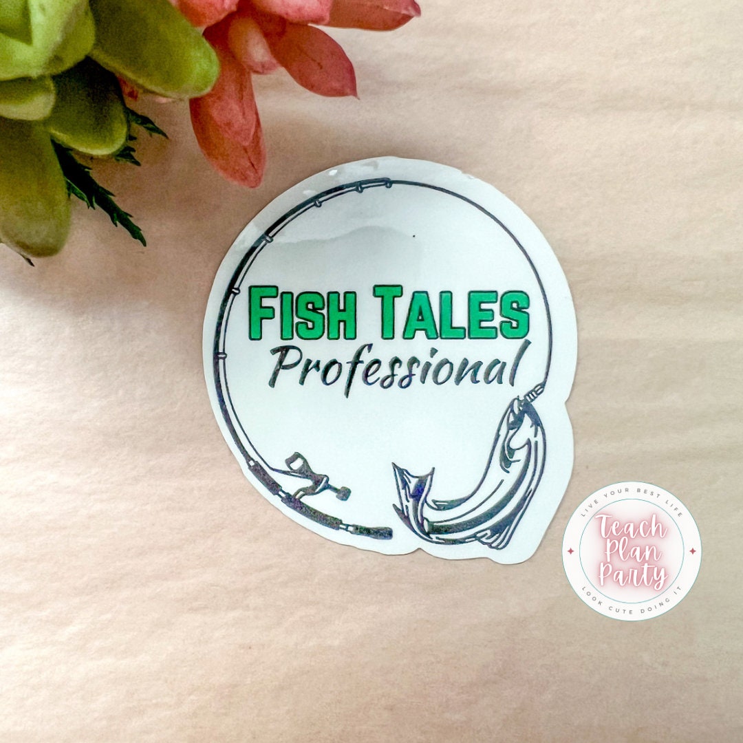Fish Tales Sticker, Fish Stories Sticker, Fish Sticker, Fish Decal ...