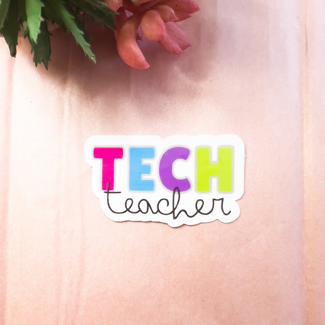 Tech Teacher Decal, Tech Teacher Sticker, Education Sticker, Teacher ...