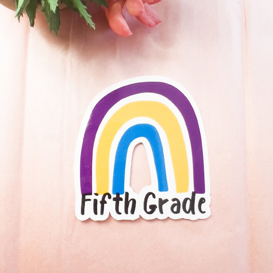 Fifth Grade Decal, Fifth Grade Sticker, Education Sticker, Teacher ...