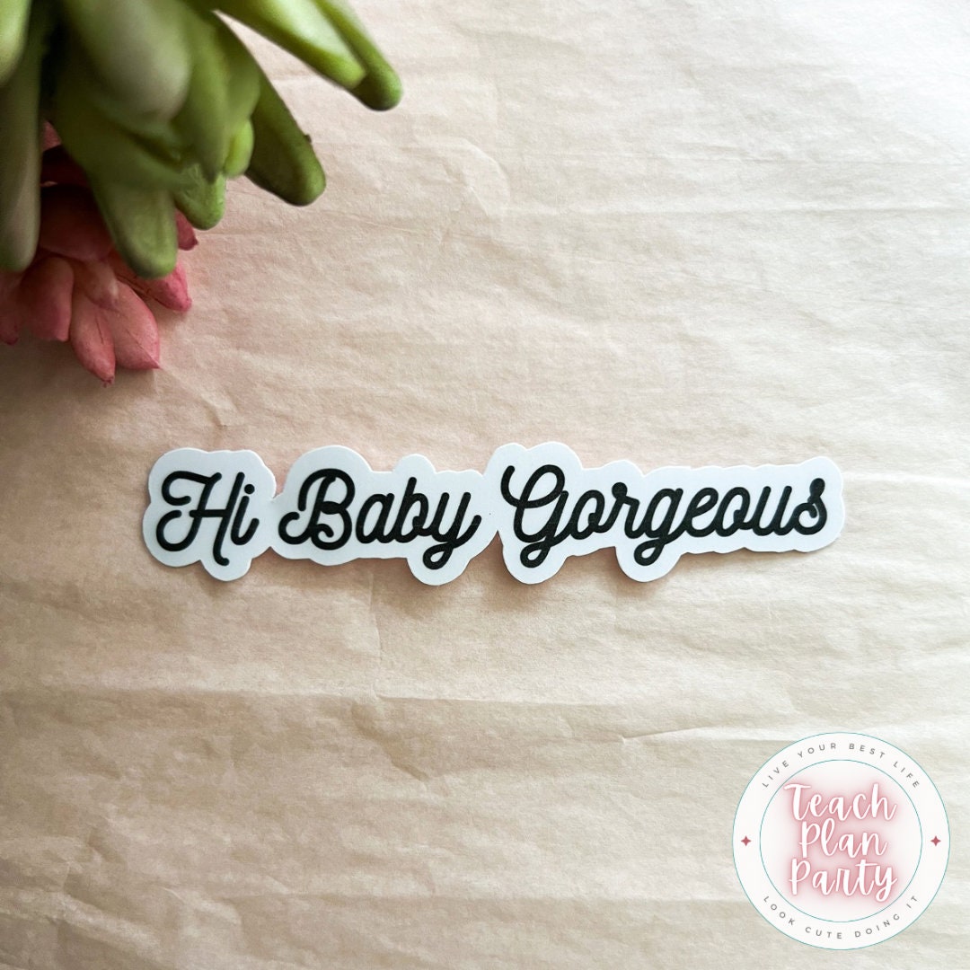Hi Baby Gorgeous Decal, Lisa Barlow Decal, Lisa Barlow Sticker, RHOSLC ...